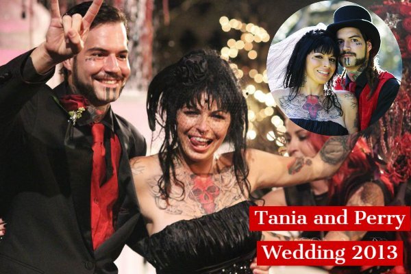 Perry Sanchez and his wife Tania Torres donned all back in their ...